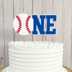 Baseball ONE Cake Topper, Baseball Cake Topper, Baseball Party Decor ...