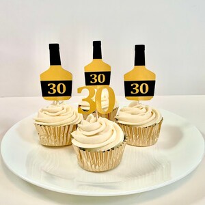 Whiskey Cupcake Topper Aged To Perfection Cupcake Topper | Etsy