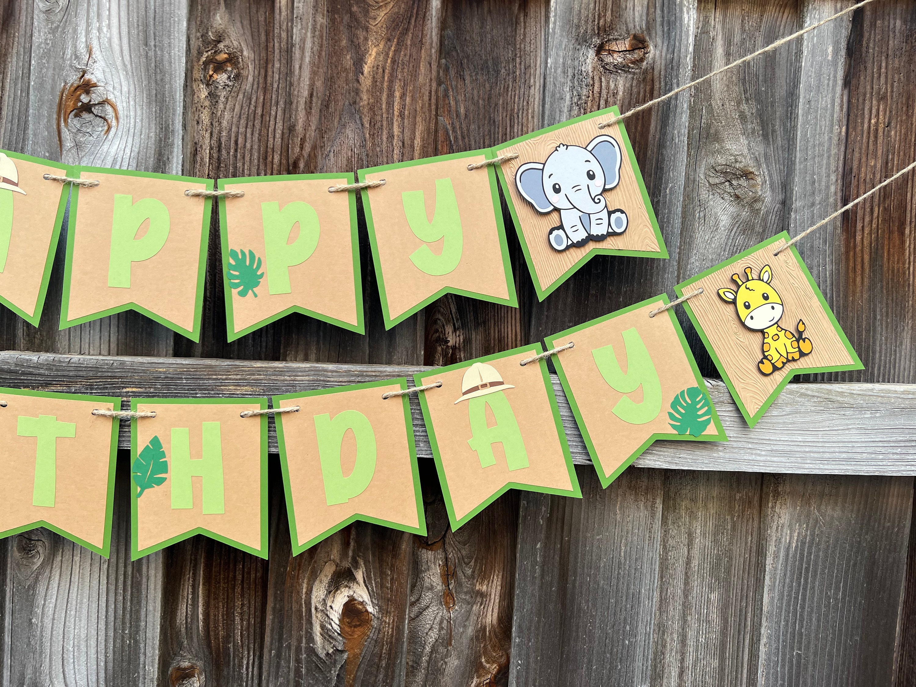 Jungle Banner Safari Banner Safari Birthday Banner Jungle - Etsy