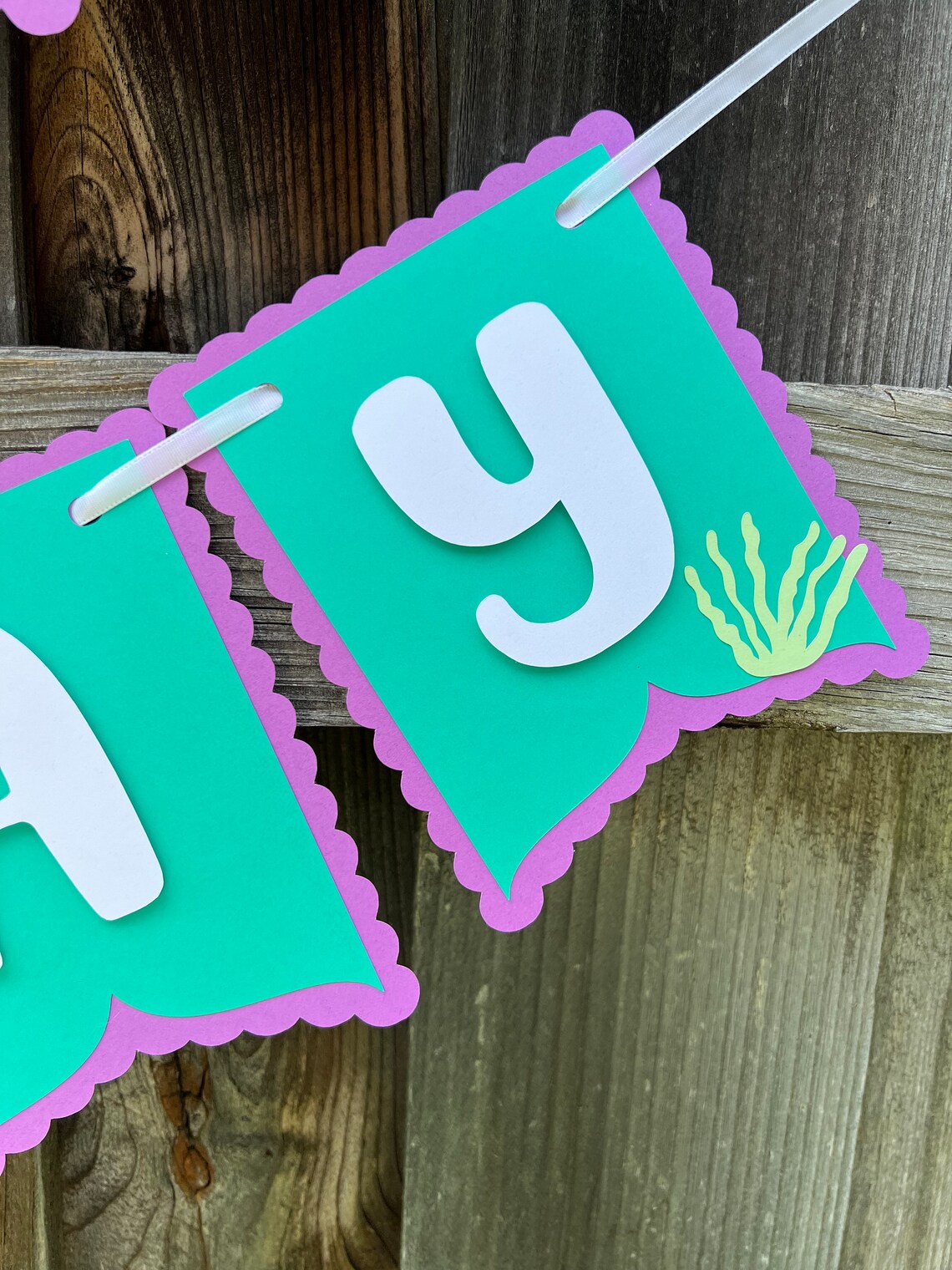 Mermaid Birthday Banner, Mermaid Banner, Mermaid Birthday Decor ...