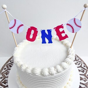 Baseball Cake Topper, First Birthday Baseball Cake Topper, One Baseball ...