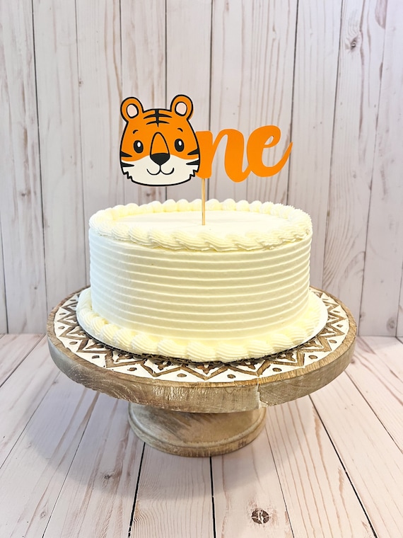 Tiger Cake Topper Tiger One Cake Topper Safari Cake Topper - Etsy