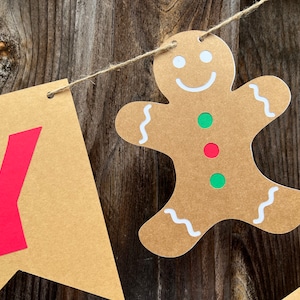 Christmas Banner, Gingerbread Banner, Christmas Decor, Christmas Party ...