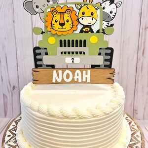 Safari Cake Topper, Jungle Cake Topper, Safari Party Decorations ...
