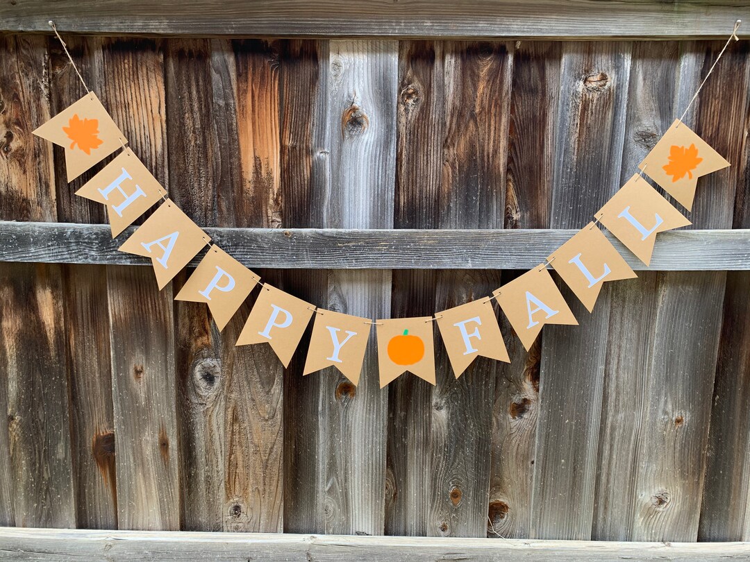 Happy Fall Banner, Fall Banner, Autumn Banner, Fall Home Decor, Fall ...