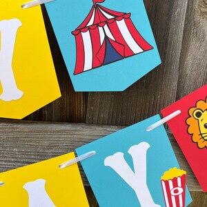 Circus Banner, Circus Birthday Banner, Circus Animal Birthday, Circus ...