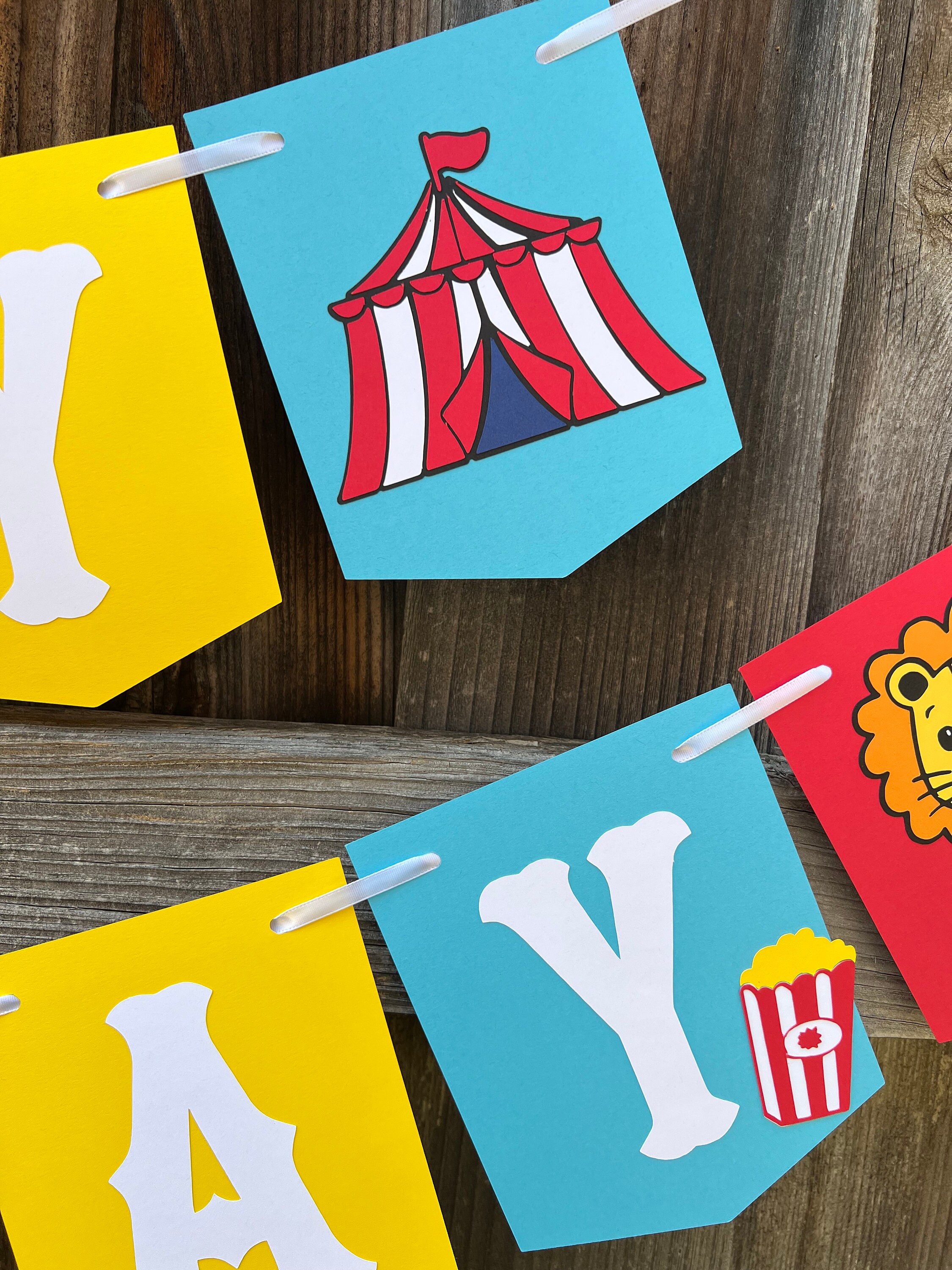 Circus Banner Circus Birthday Banner Circus Animal Birthday - Etsy