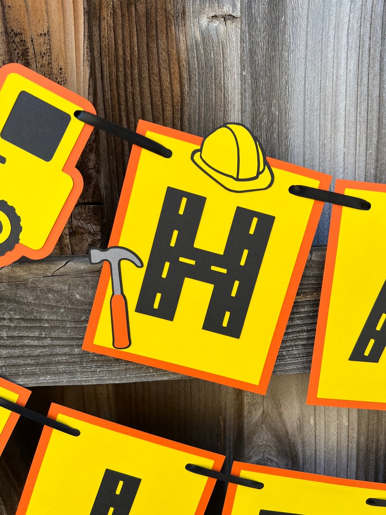 Construction Banner, Construction Birthday Banner, Construction ...
