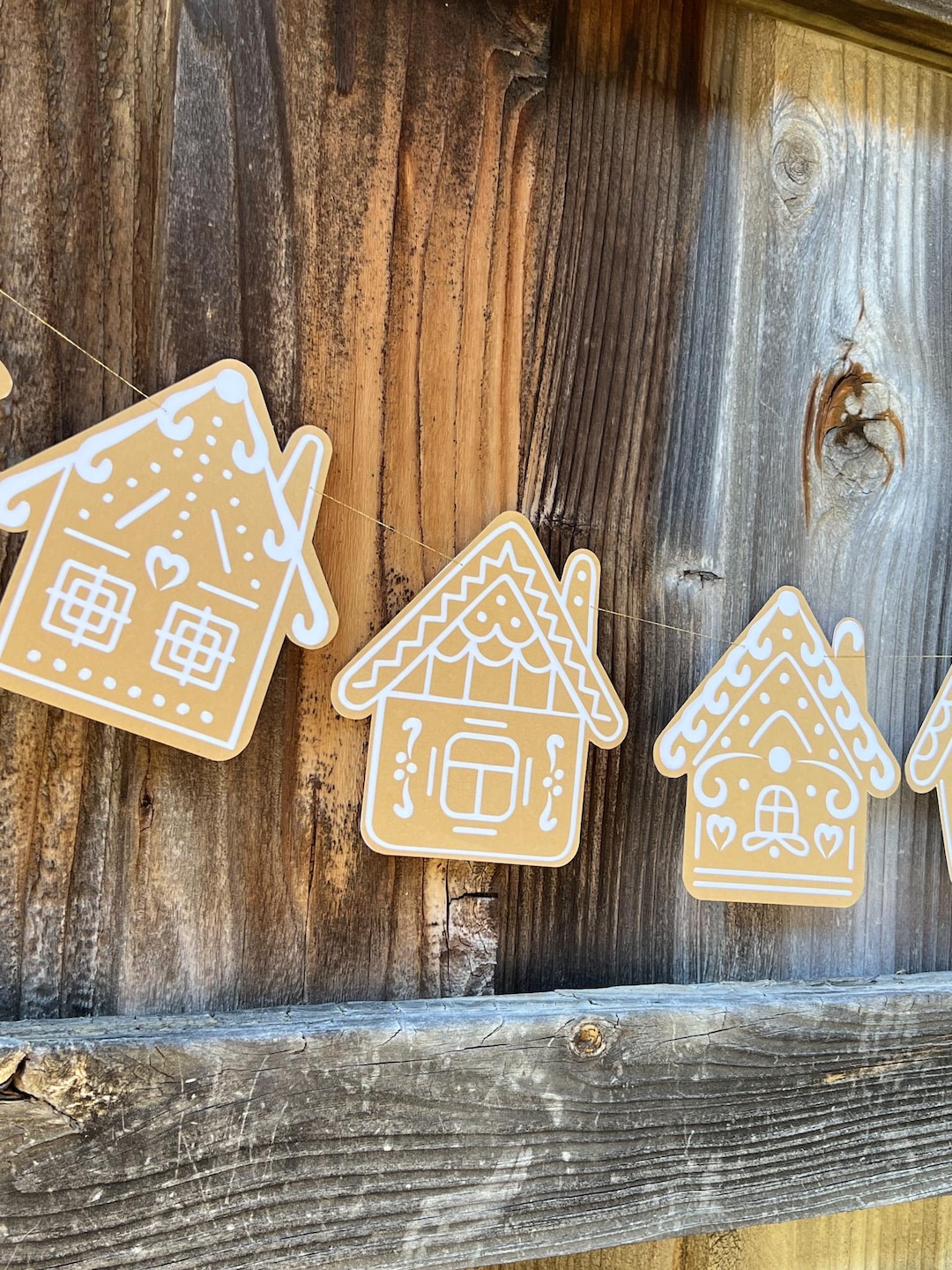 Gingerbread Banner, Gingerbread House Garland, Gingerbread Decor ...