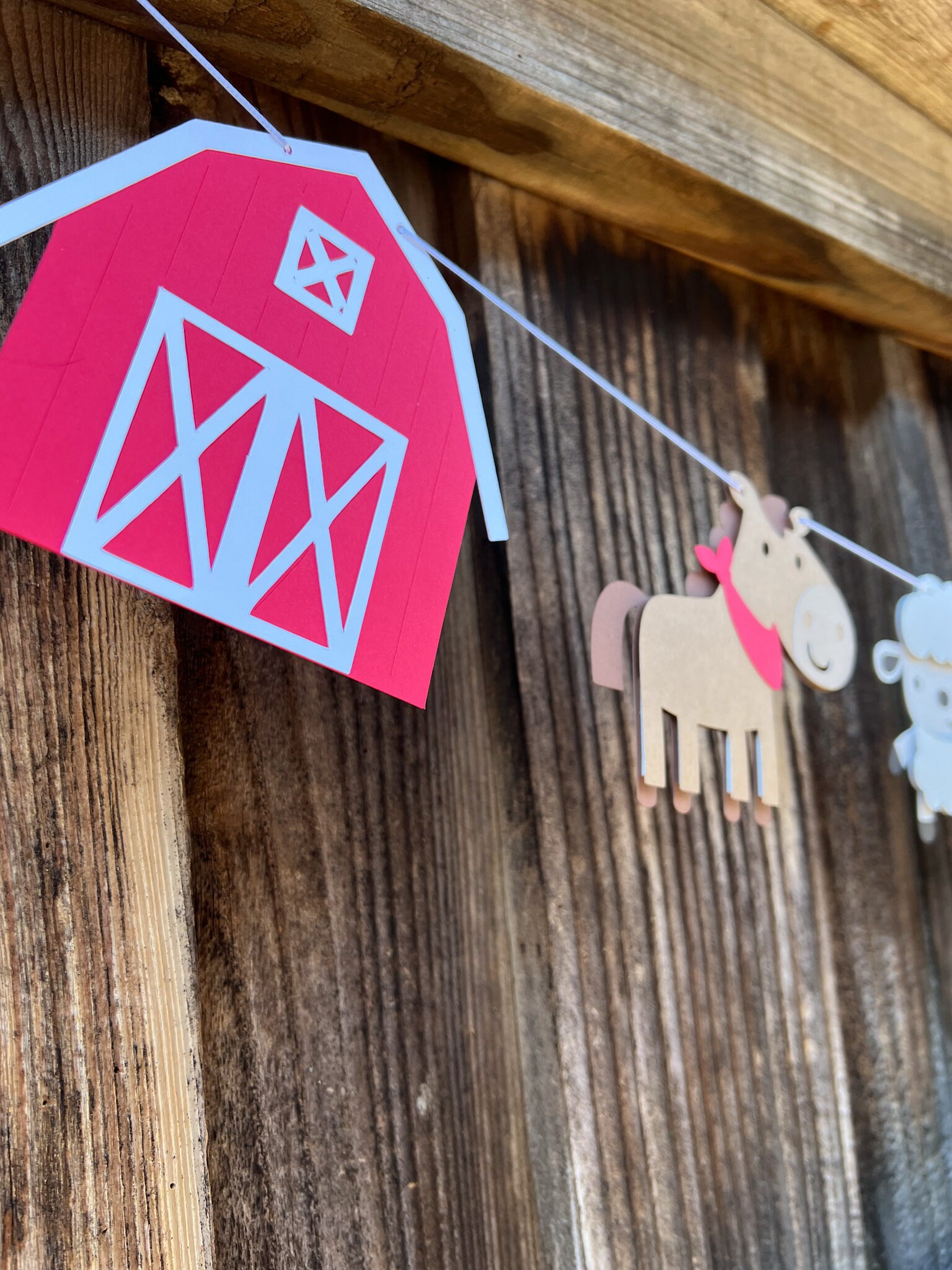 Farm Garland Farm Banner Farm Birthday Decor Farm Party - Etsy