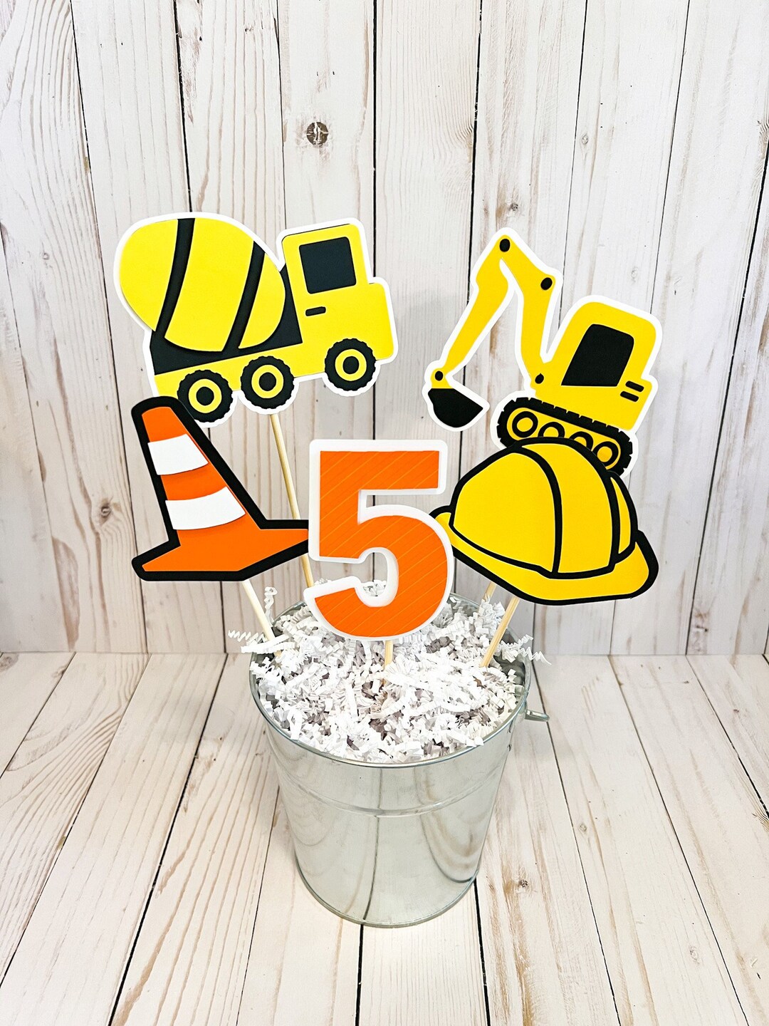 Construction Centerpiece, Construction Table Decor, Construction Party ...