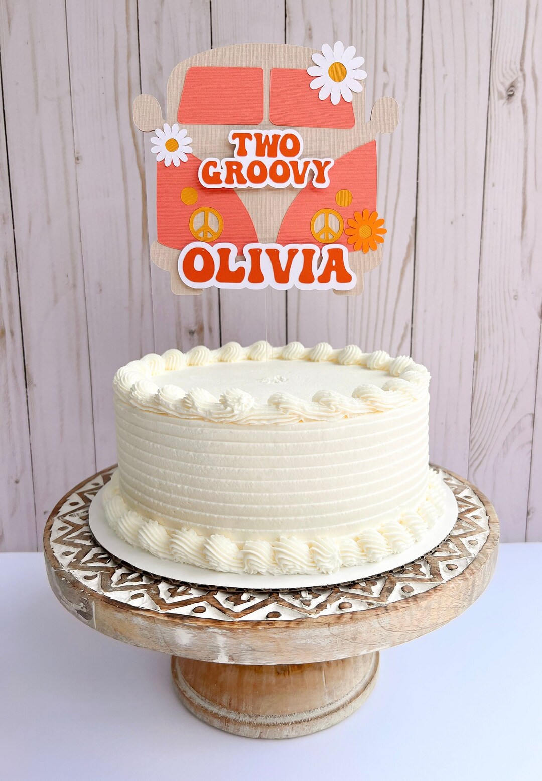 Groovy Cake Topper, Two Groovy Cake Topper, Groovy Party Decor, Groovy ...