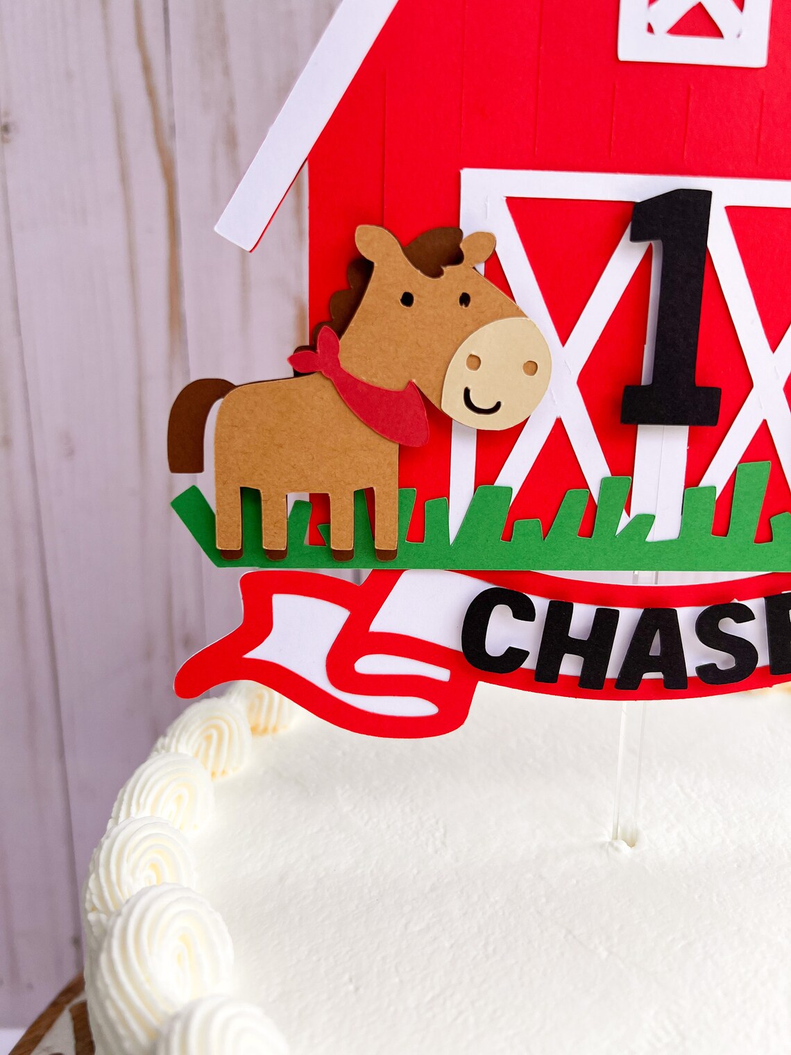 Farm Cake Topper Farm One Cake Topper Farm One Cake Topper | Etsy