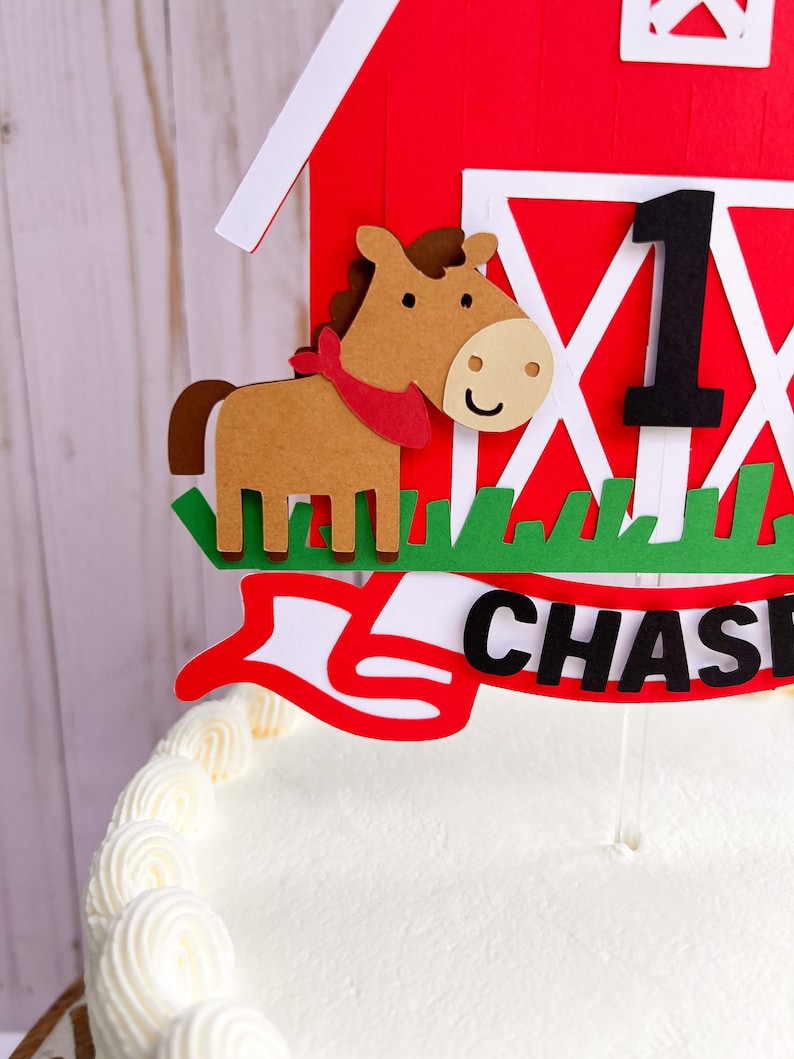 Farm Cake Topper Farm One Cake Topper Farm One Cake Topper | Etsy