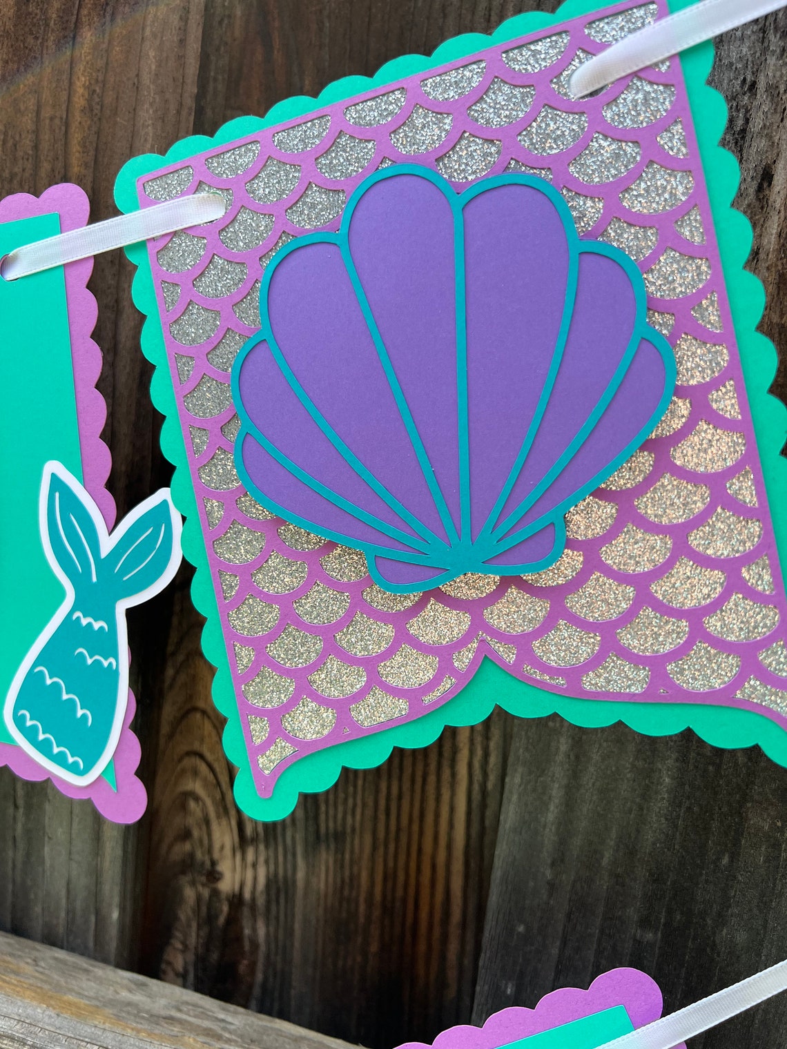 Mermaid Birthday Banner, Mermaid Banner, Mermaid Birthday Decor ...
