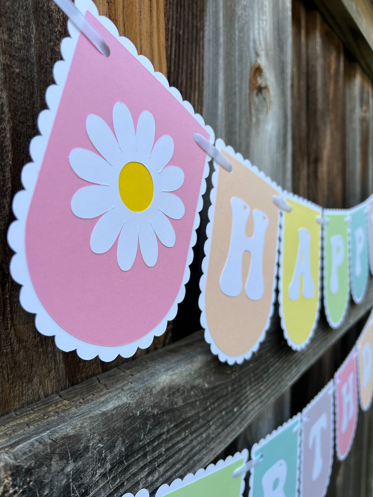 Pastel Birthday Banner, Pastel Party Decor, Pastel Groovy Banner ...