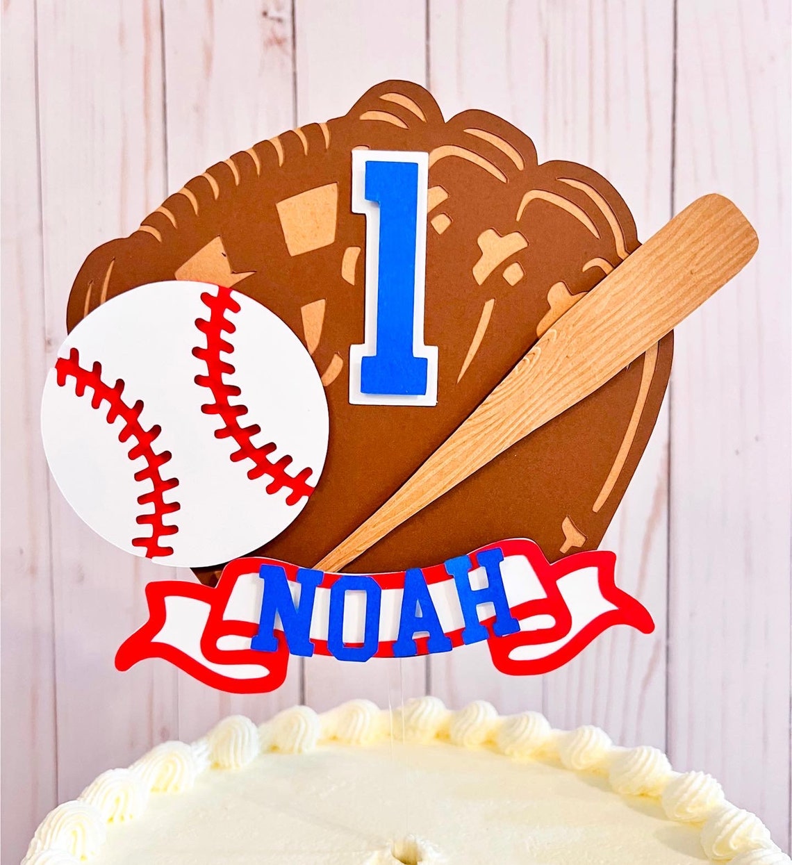 Baseball Cake Topper First Birthday Baseball Cake Topper - Etsy