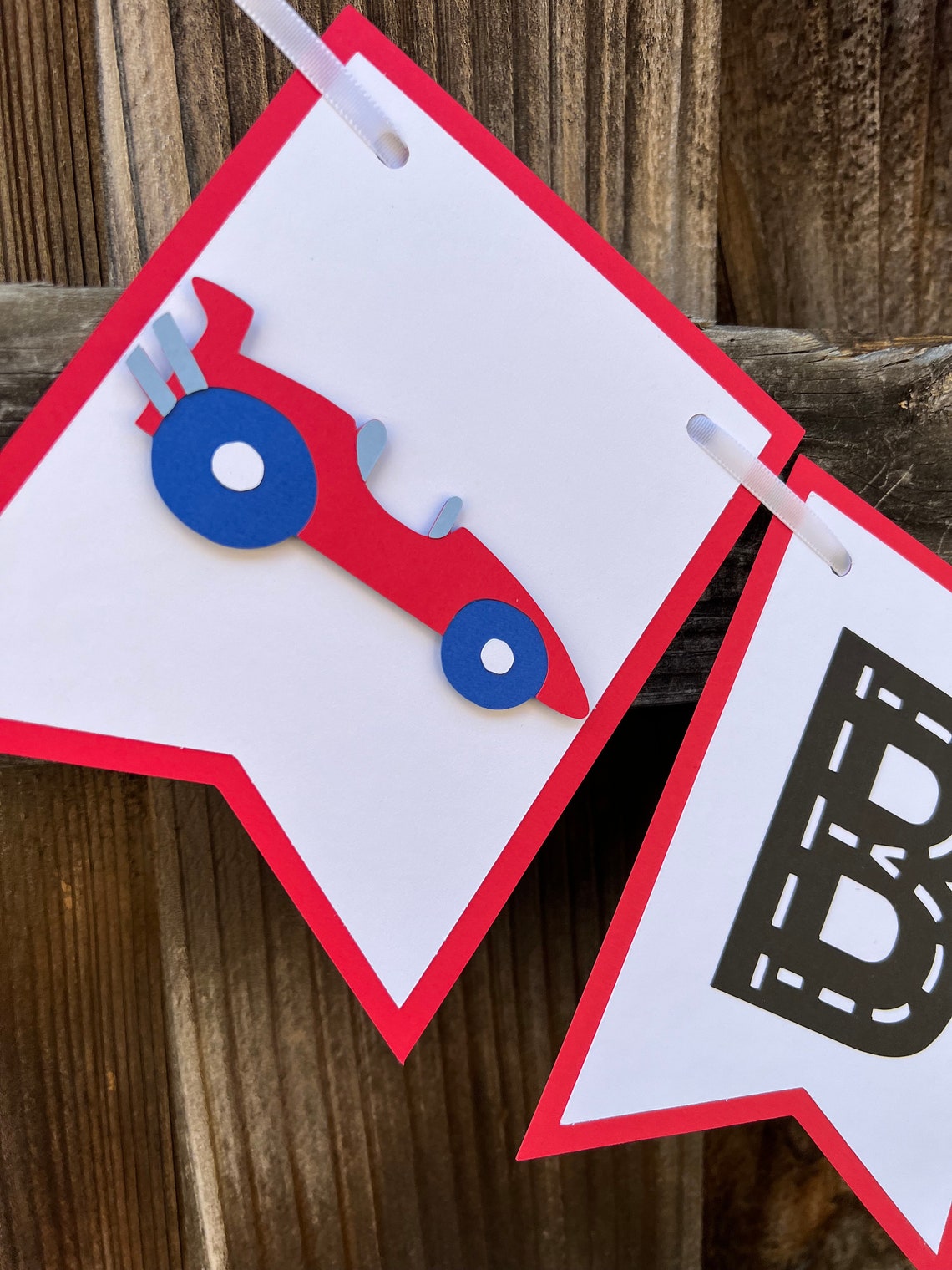 Race Car Banner Race Car Birthday Banner Vintage Race Car - Etsy