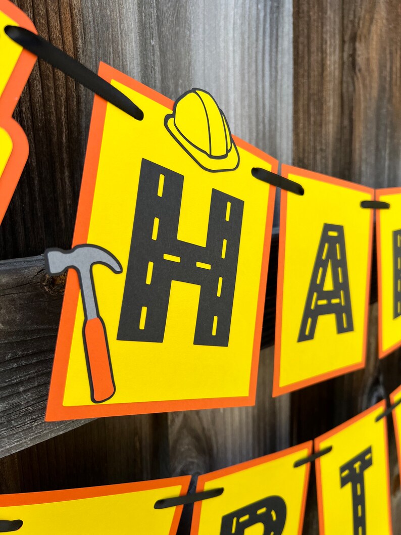 Construction Banner, Construction Birthday Banner, Construction ...