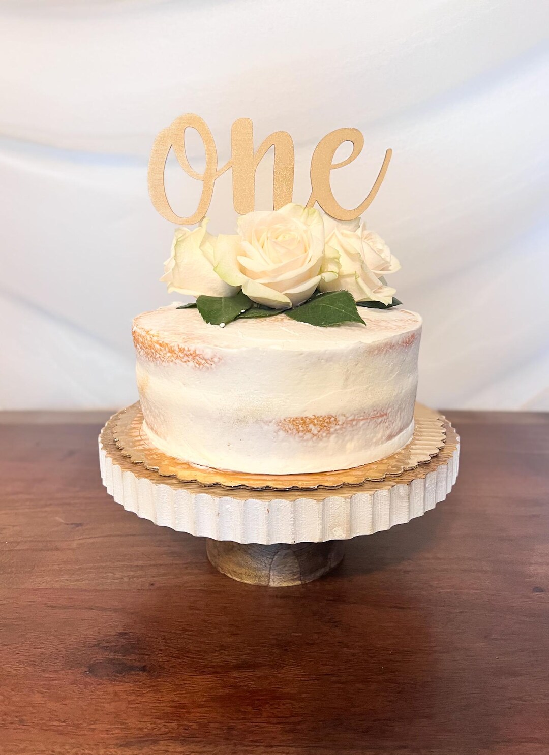 ONE Cake Topper, Wood One Cake Topper, Smash Cake Topper, First ...