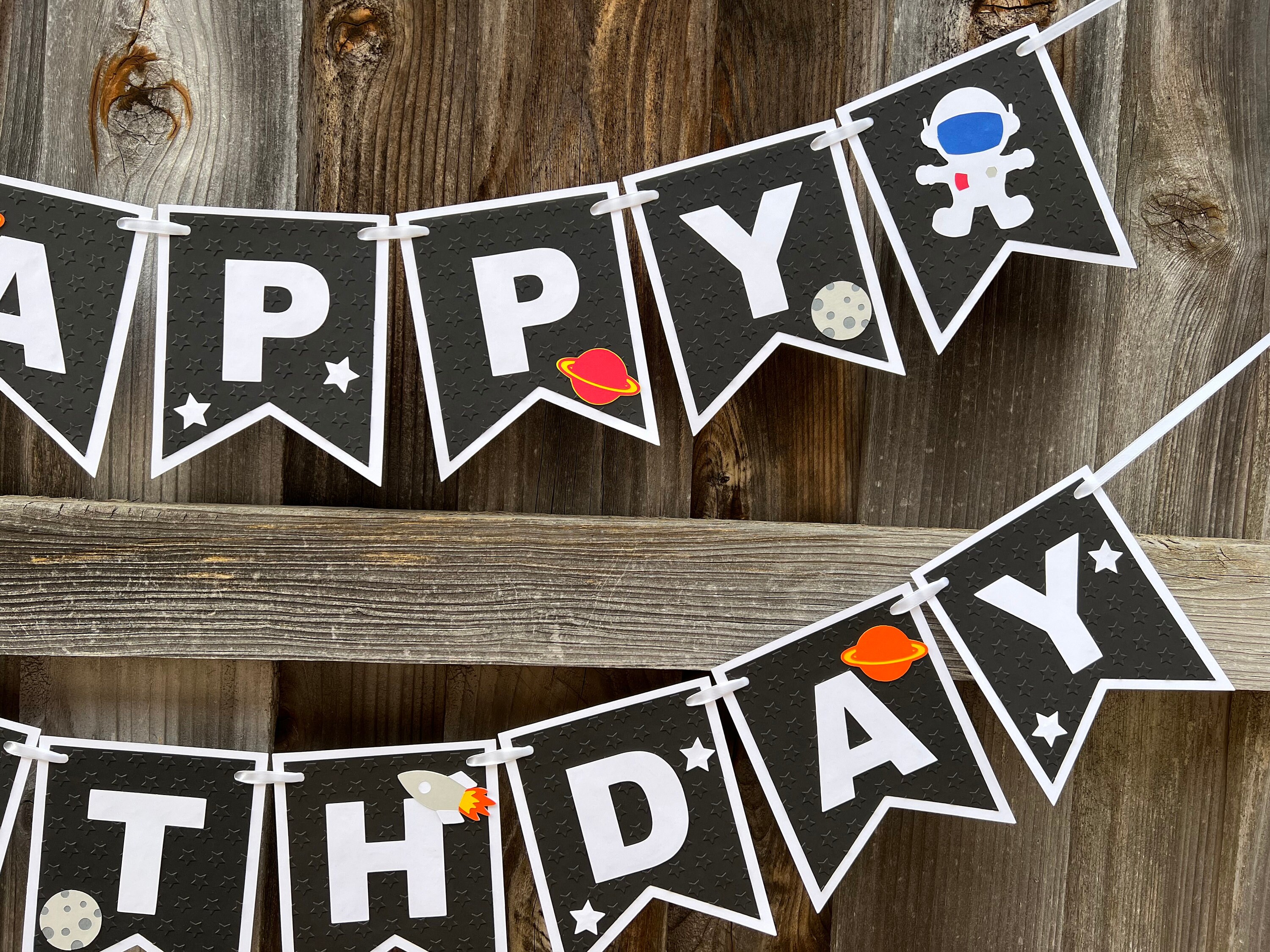 Space Banner Space Birthday Banner Astronaut Banner Planet | Etsy
