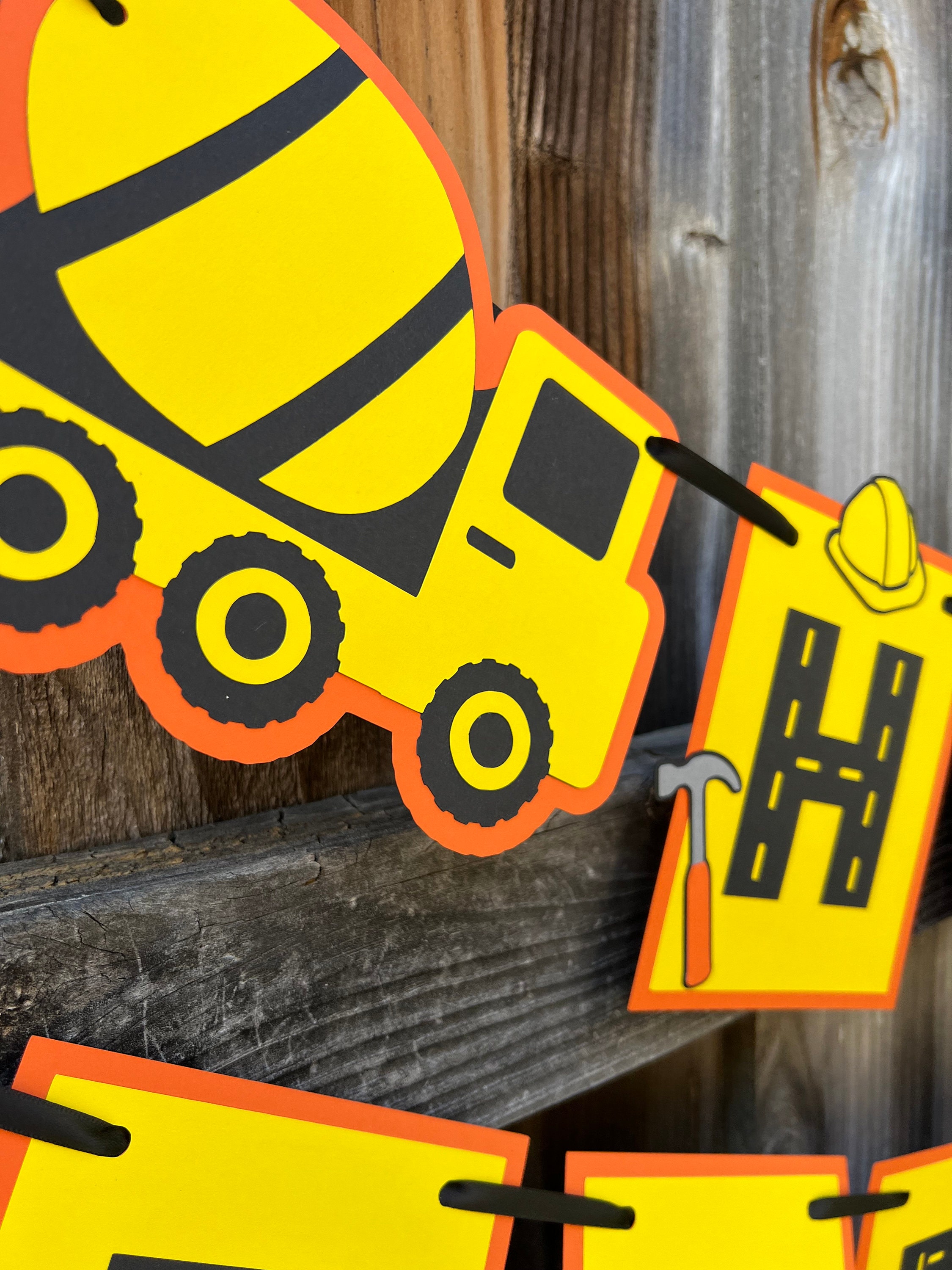 Construction Banner Construction Birthday Banner - Etsy