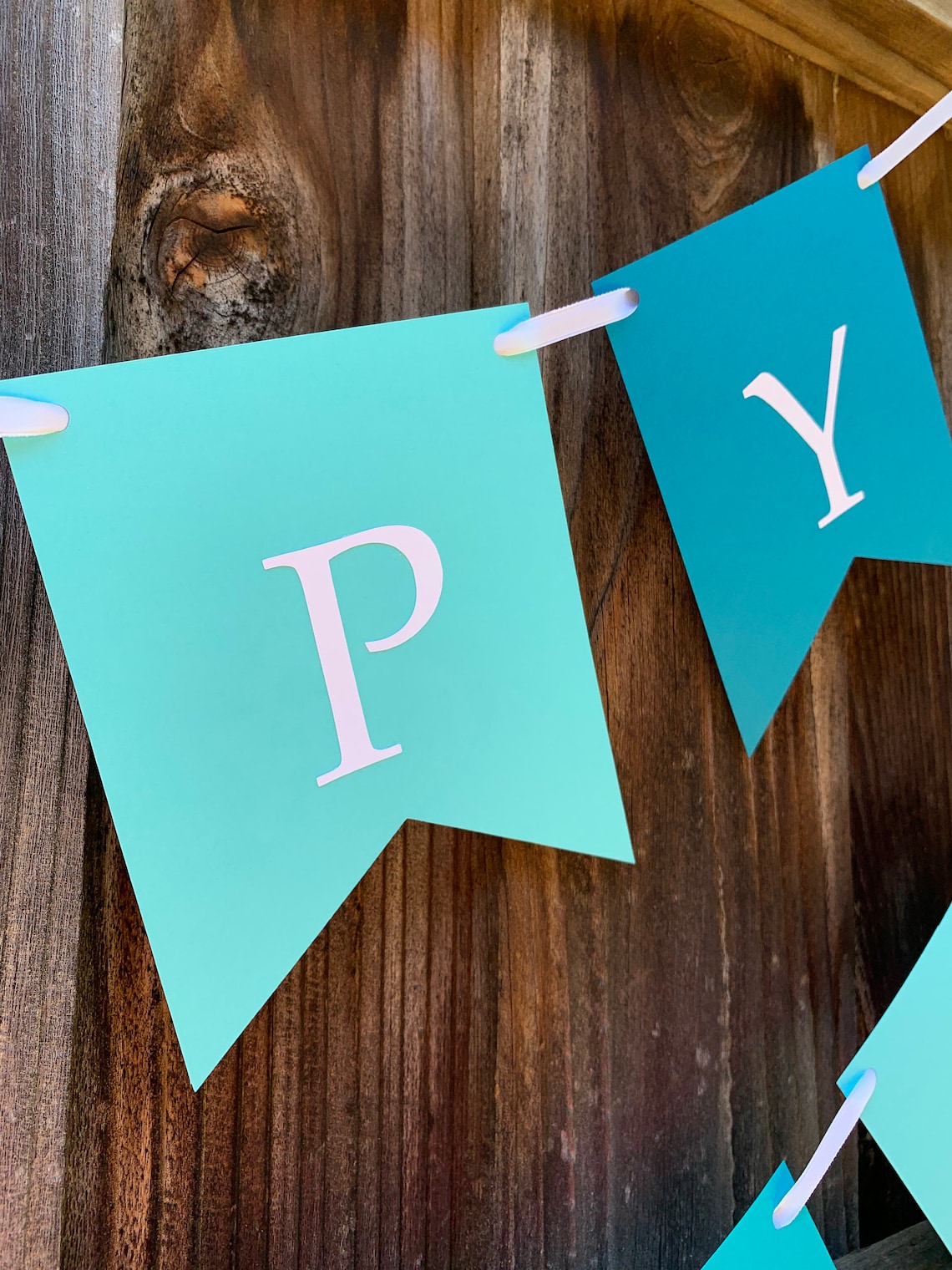 Happy Birthday Banner Blue Birthday Banner Pennant Banner - Etsy