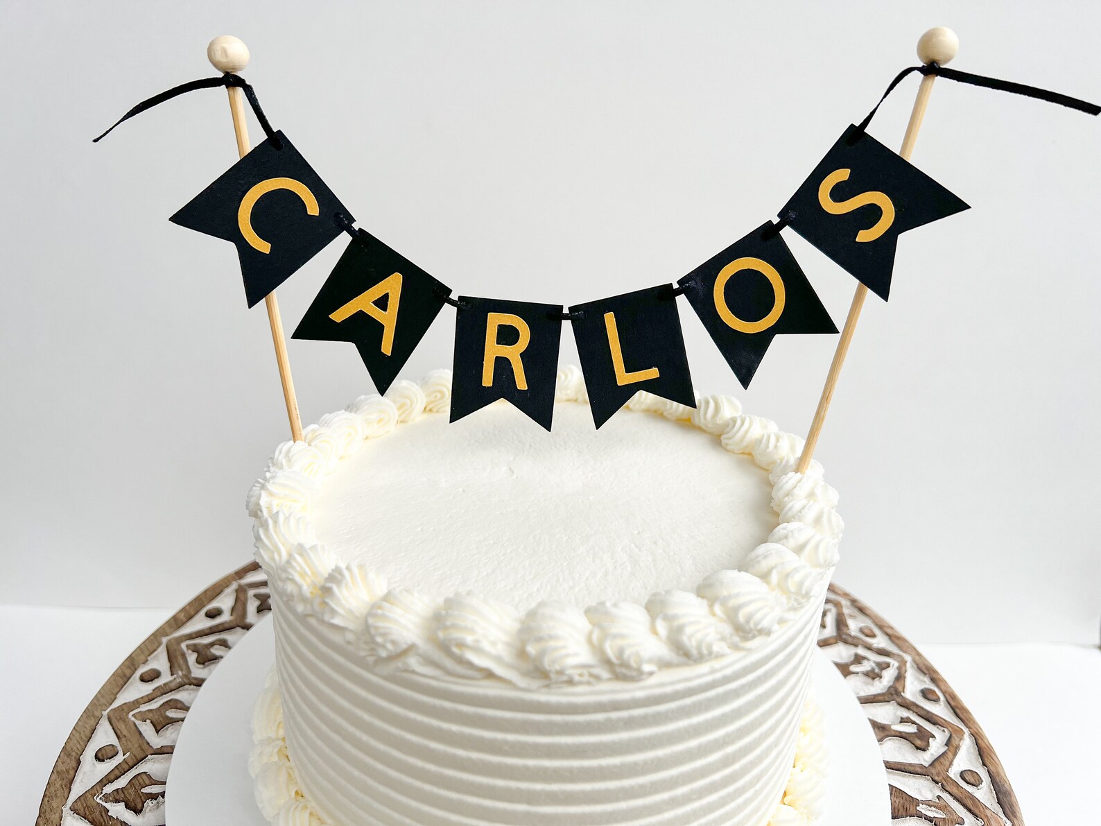 Banner Cake Topper Black and Gold Cake Topper Whiskey Cake - Etsy