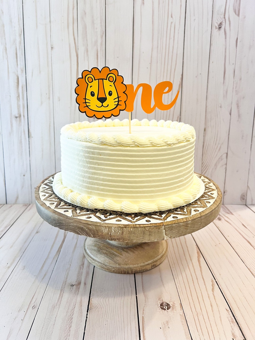 Lion Cake Topper, Lion One Cake Topper, Lion First Birthday, Lion ...