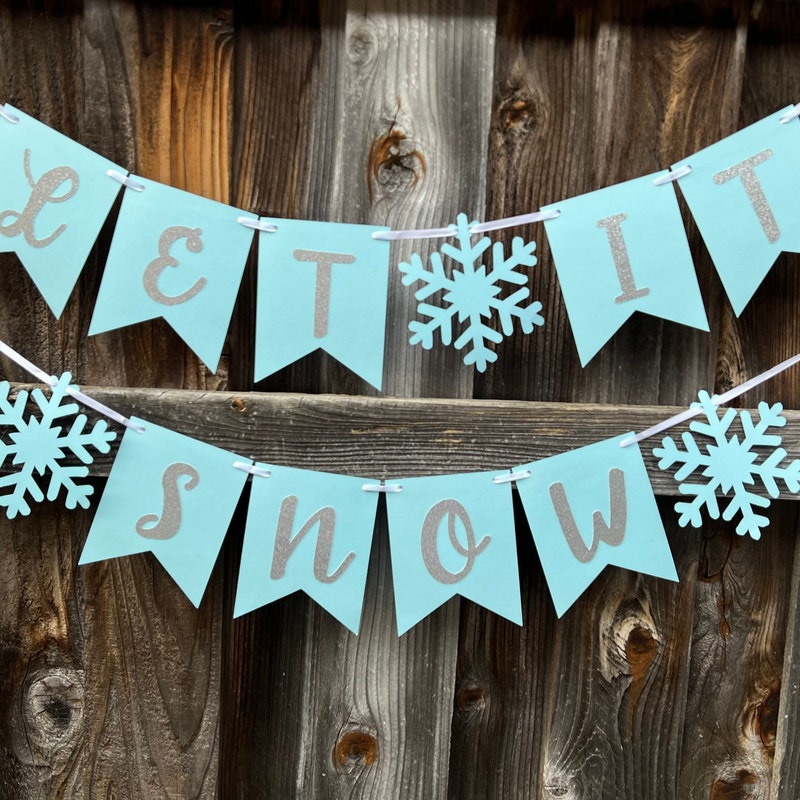 Let It Snow Banner - Etsy
