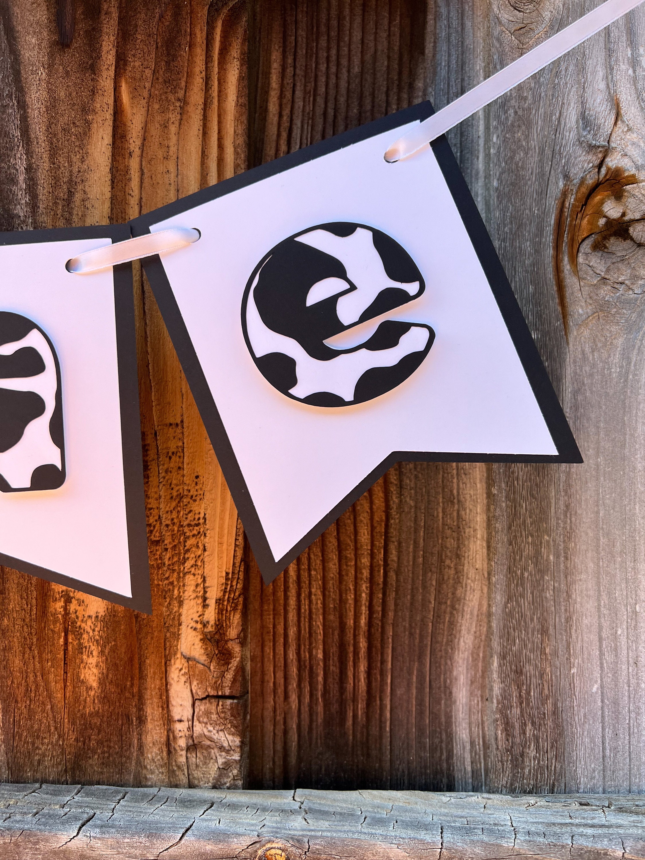 Cow High Chair Banner, Cow ONE Banner, Farm First Birthday, Holy Cow I ...