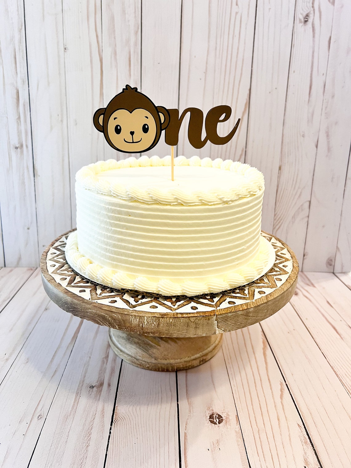 Monkey Cake Topper Safari Cake Topper Jungle Cake Topper - Etsy