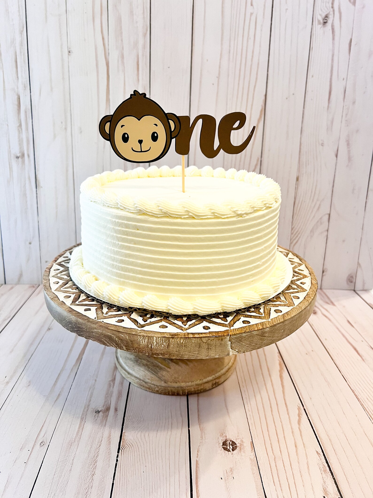 Monkey Cake Topper Safari Cake Topper Jungle Cake Topper - Etsy