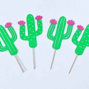 Cactus Cupcake Toppers, Succulent Cupcake Toppers, Cactus Birthday ...