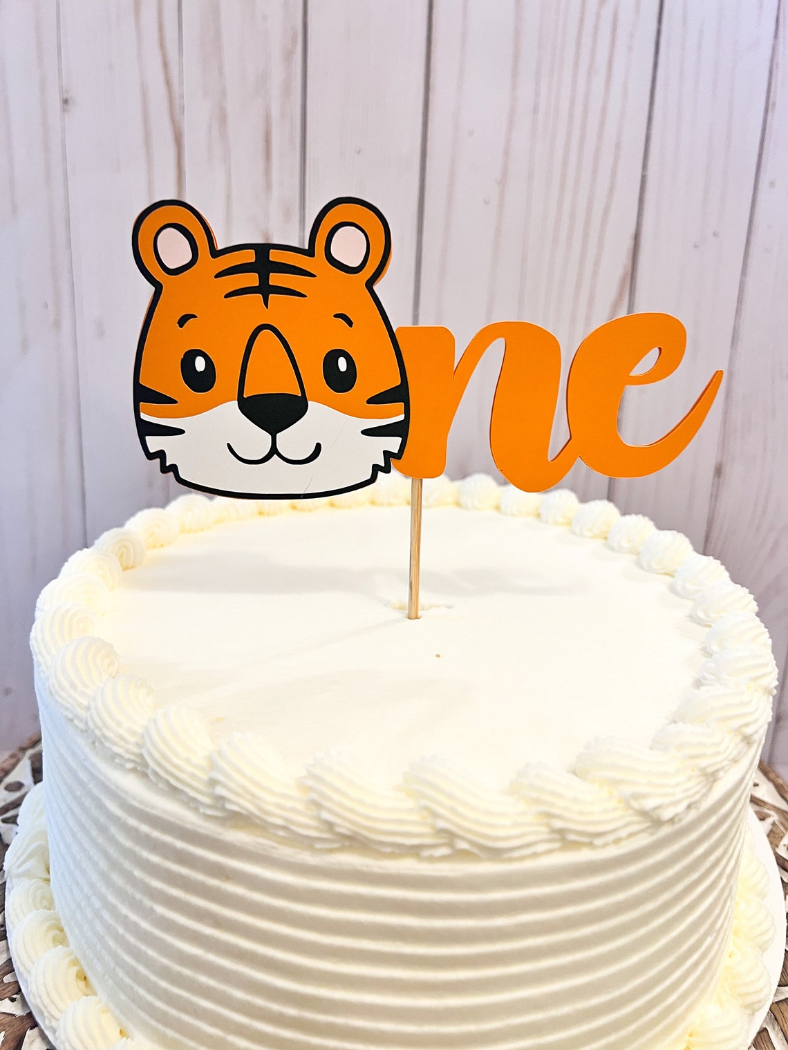 Tiger Cake Topper Tiger One Cake Topper Safari Cake Topper - Etsy