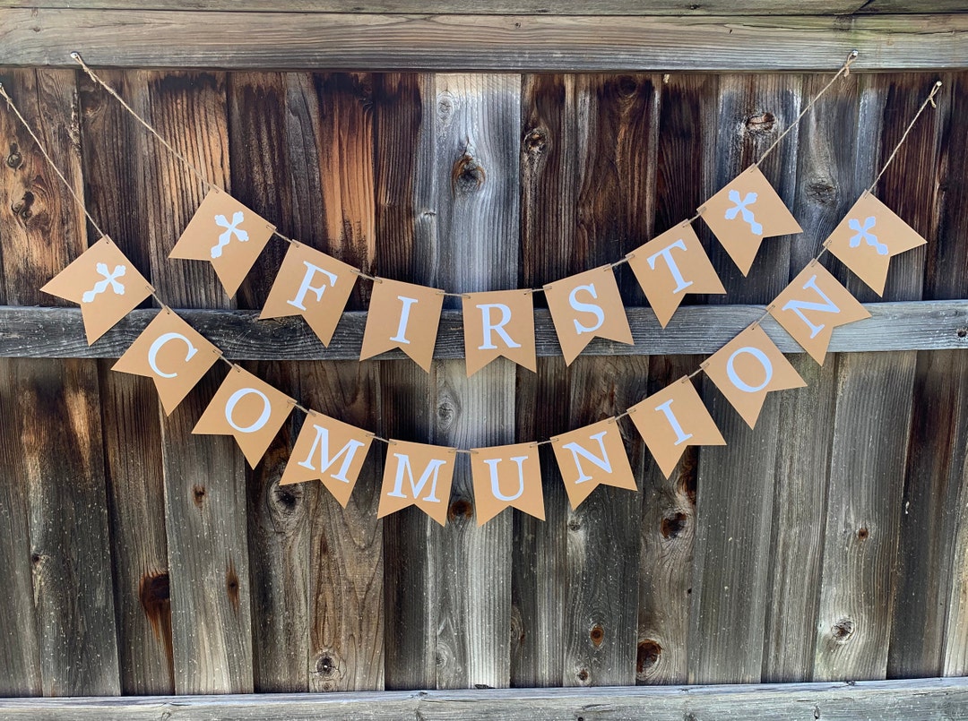 First Communion Banner, Religious Banner, 1st Communion Banner, First ...