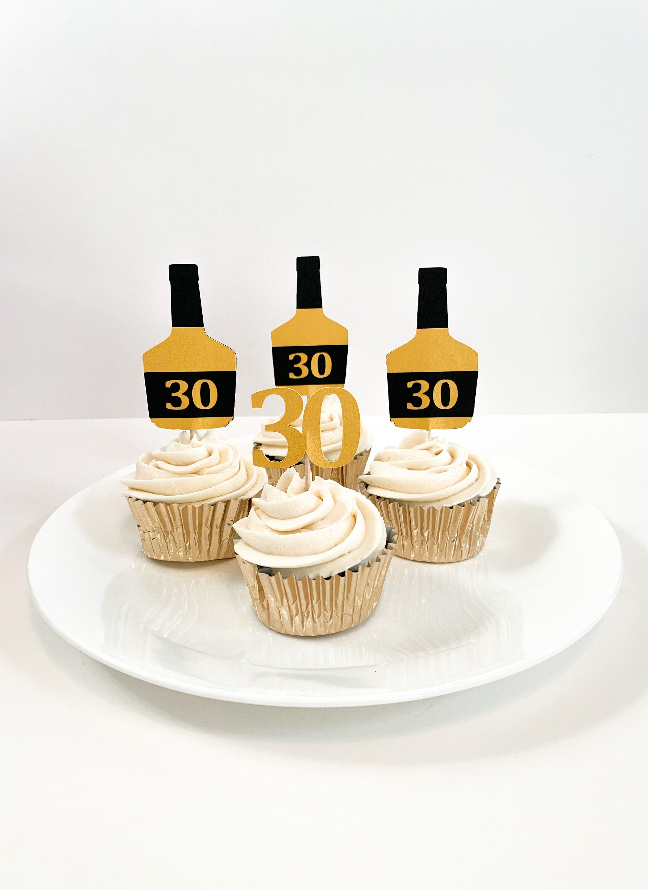 Whiskey Cupcake Topper, Aged to Perfection Cupcake Topper, Whiskey ...