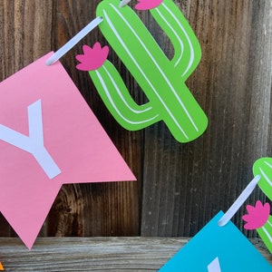 Cactus Birthday Banner, Succulent Birthday Banner, Fiesta Birthday ...