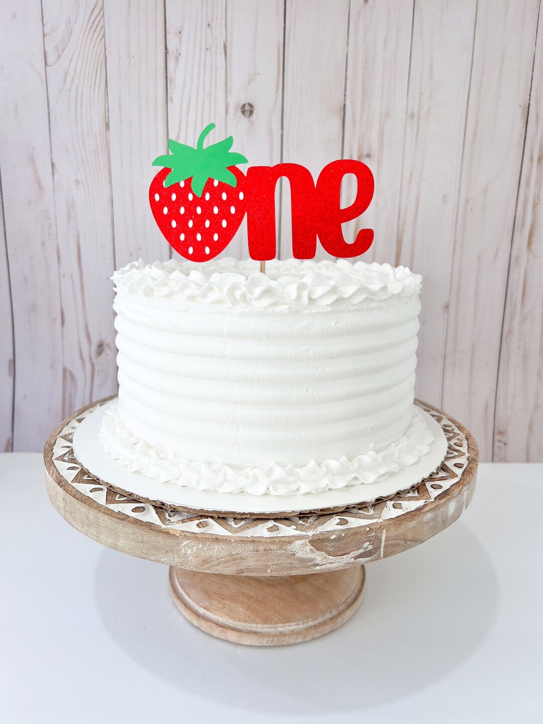 Strawberry Cake Topper, Strawberry One Cake Topper, Strawberry First ...