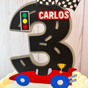 Race Car Cake Topper, Cars Cake Topper, Race Car Birthday, Race Car ...