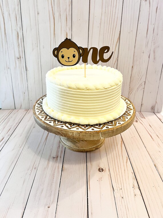 Monkey Cake Topper Safari Cake Topper Jungle Cake Topper - Etsy