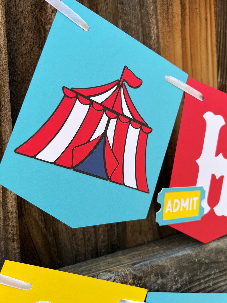 Circus Banner Circus Birthday Banner Circus Animal Birthday - Etsy