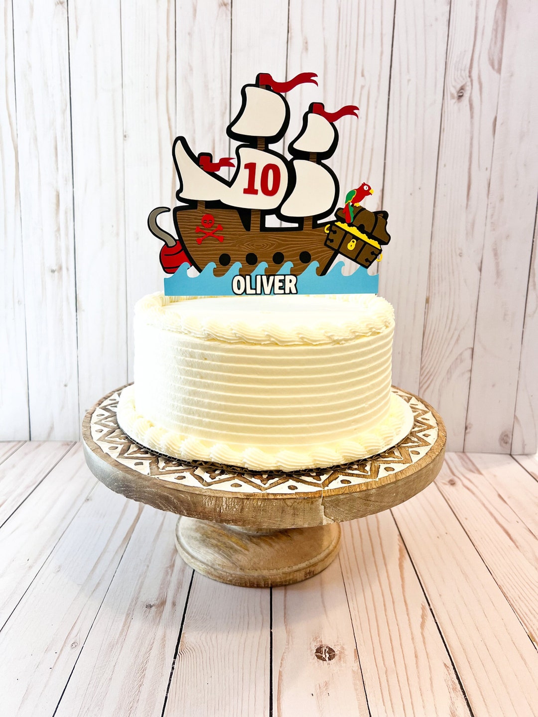 Pirate Cake Topper, Pirate Birthday Decor, Pirate Party Decoration ...