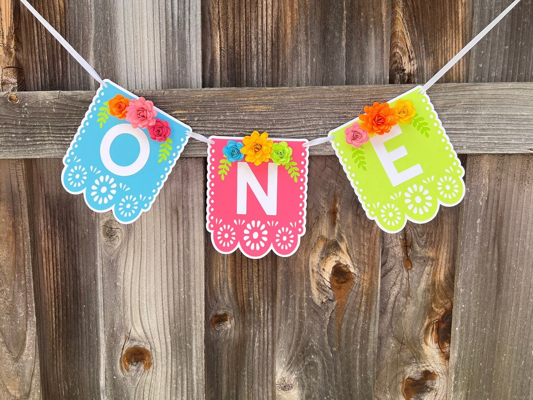 Fiesta High Chair Banner, Fiesta Birthday Banner, Fiesta One Banner ...