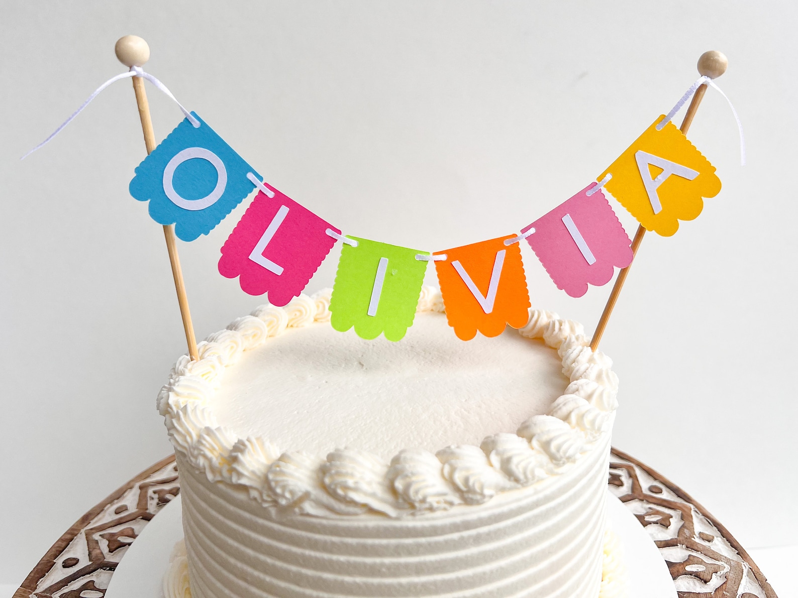 Fiesta Cake Topper Fiesta Birthday Colorful Cake Topper - Etsy