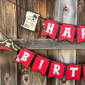 Pirate Birthday Banner, Pirate Banner, Pirate Party, Pirate Party Decor ...