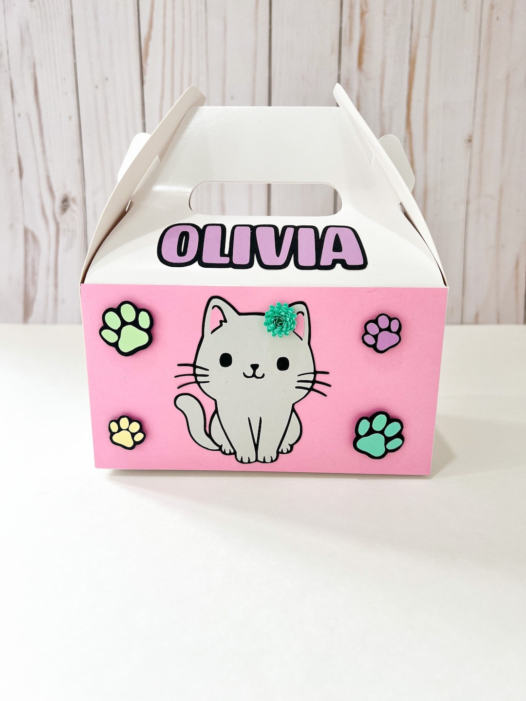 Cat Gable Boxes, Cat Party Favors, Cat Party Decor, Cat Party Boxes ...