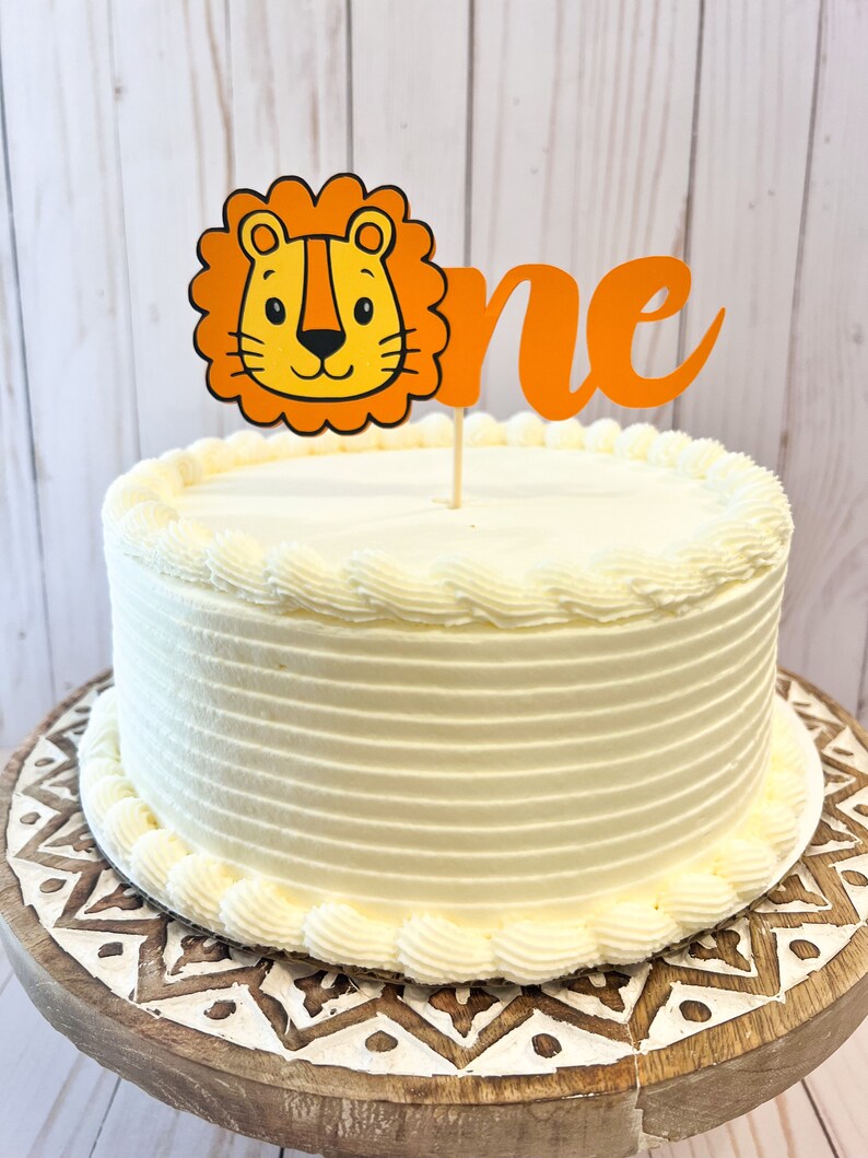 Lion Cake Topper, Lion One Cake Topper, Lion First Birthday, Lion ...