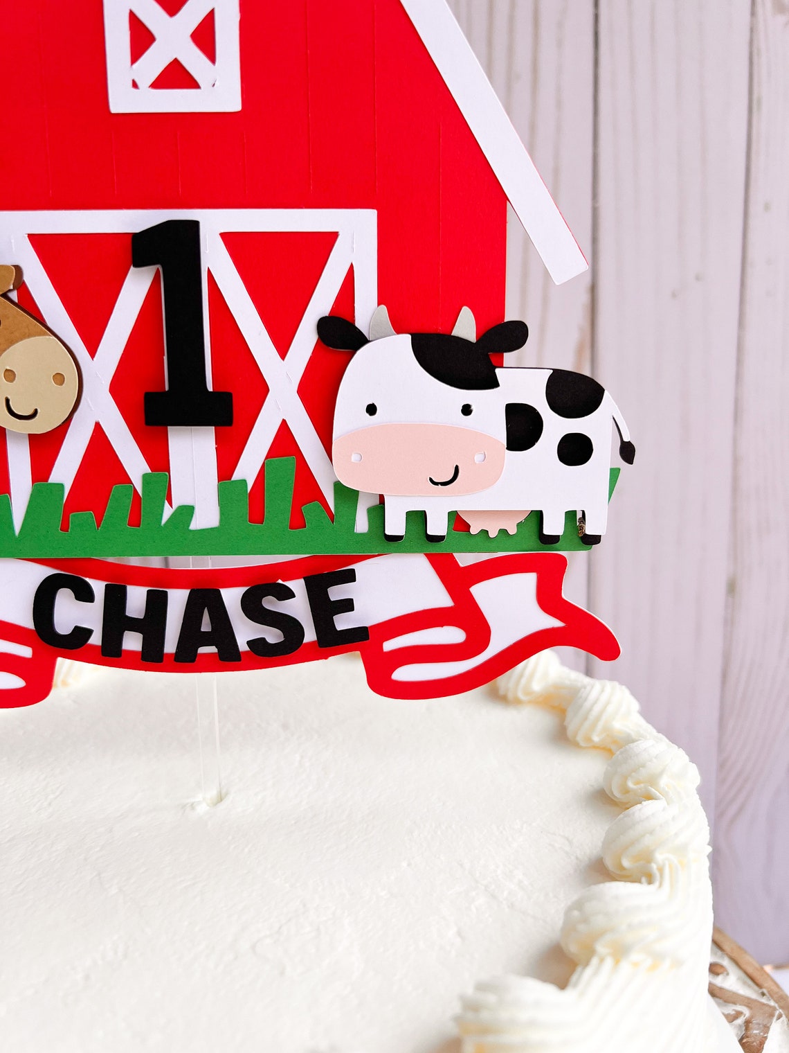 Farm Cake Topper Farm One Cake Topper Farm One Cake Topper | Etsy