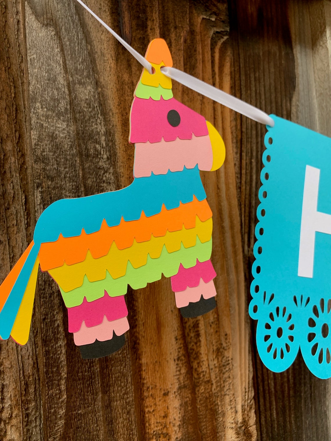 Fiesta Birthday Banner Colorful Fiesta Banner Papel Picado | Etsy